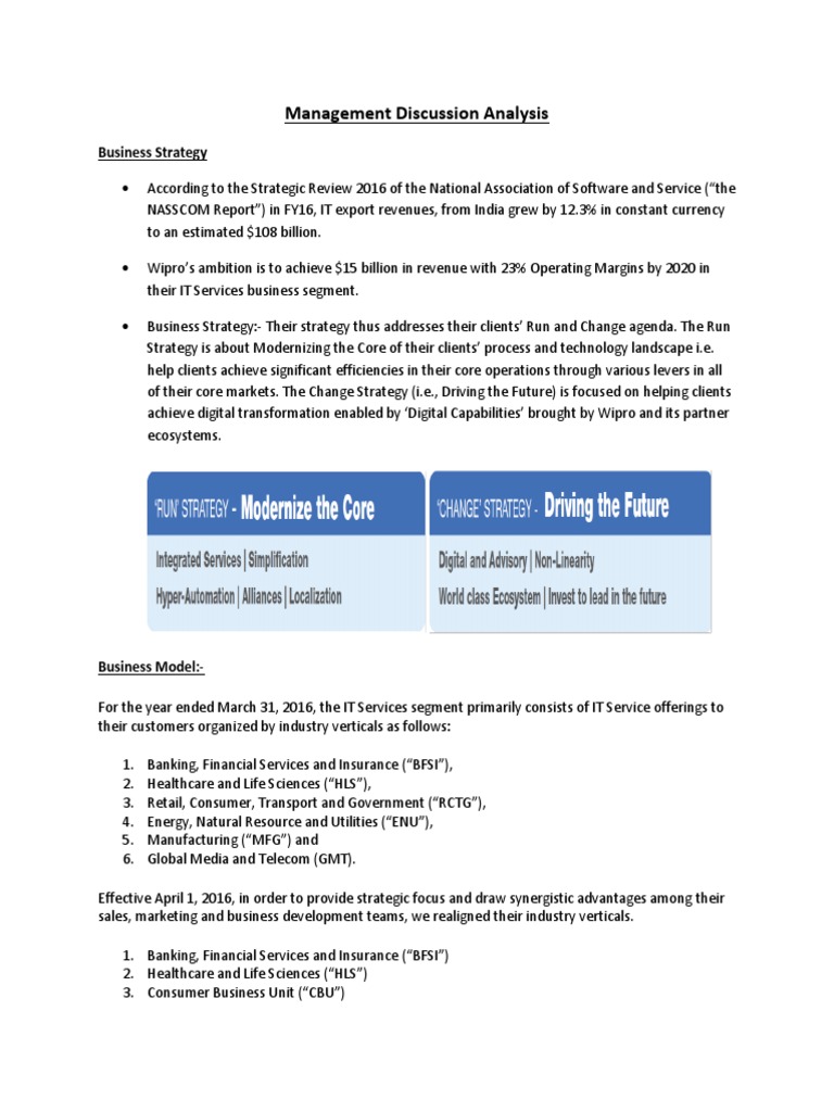 Management Discussion Analysis | PDF | Dividend | Investing