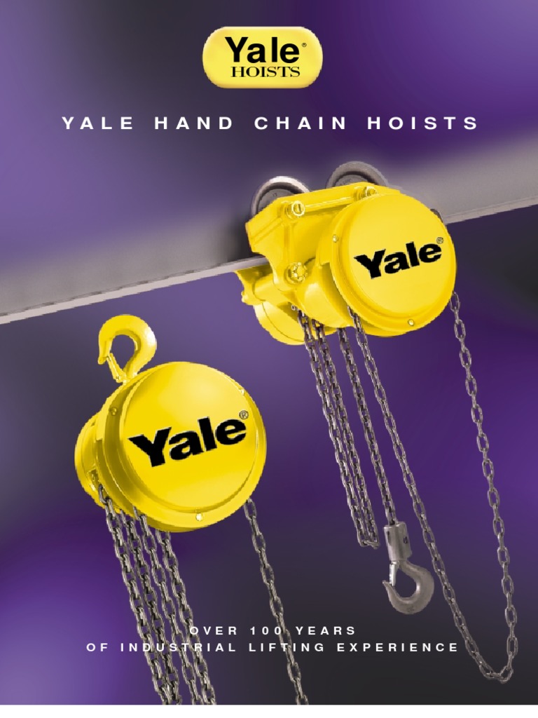 Yale Hand Chain Hoist PDF | PDF | Elevator | Gear