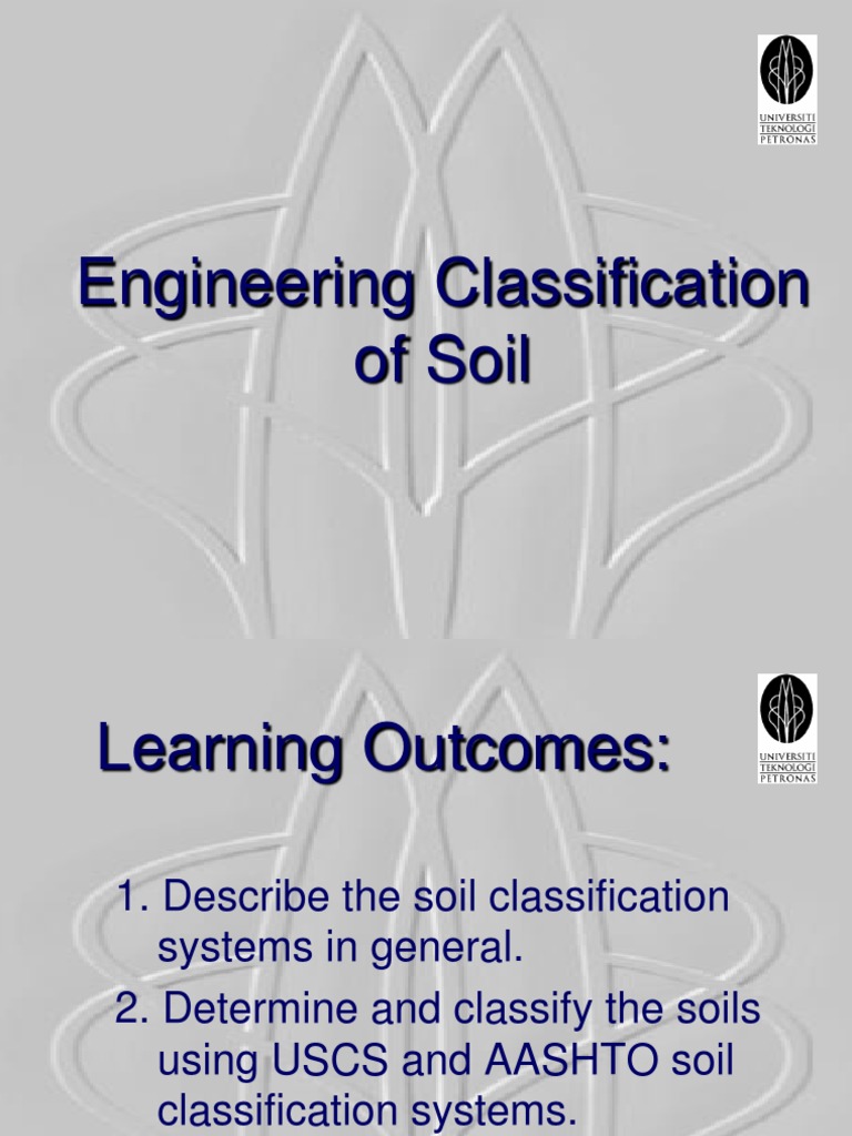 Chapter 6 - Soil Classification (Aashto & Ucsc) | PDF | Silt | Sand