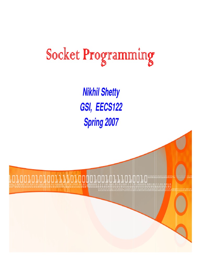 An Introduction To Socket Programming Apis Pdf Port Computer 1194