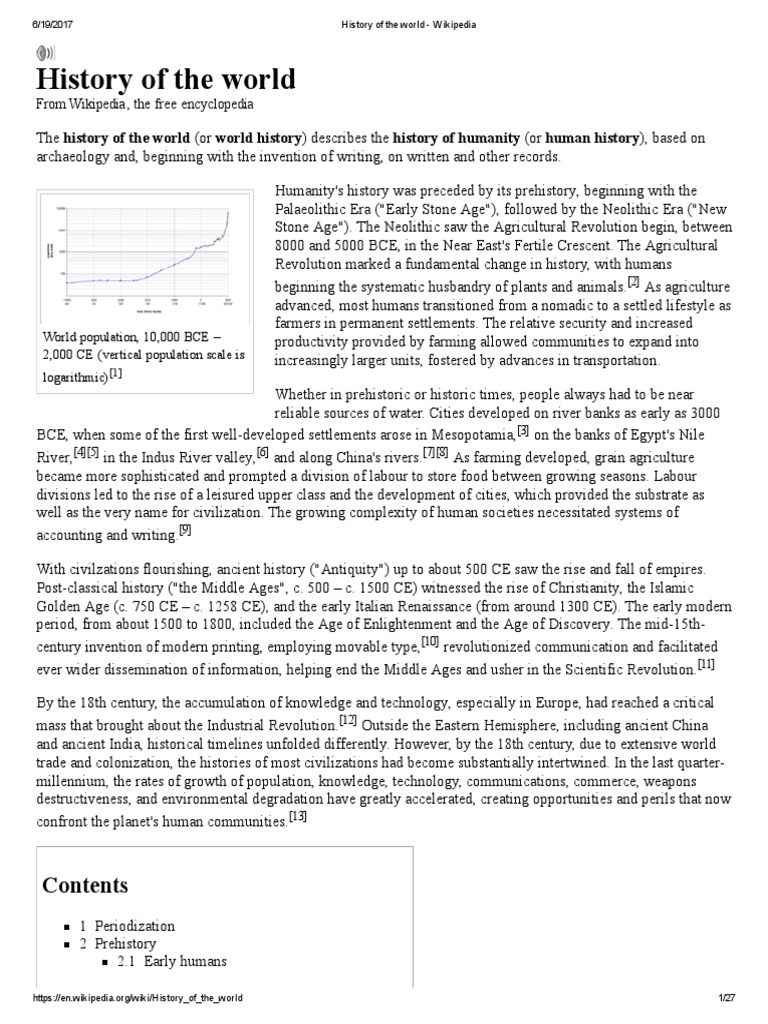 History of The World | PDF | Byzantine Empire | Civilization