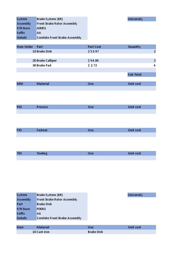 Amity Final Cost Report | PDF