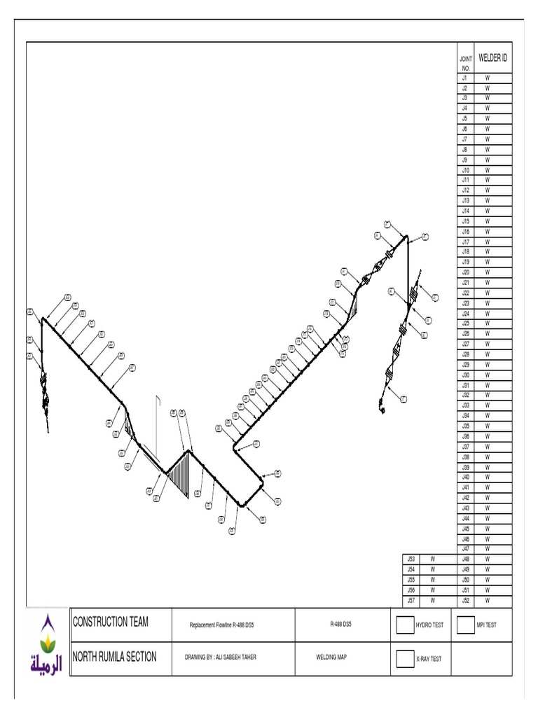Flowline R-488 DS5 Welding Map | PDF | Electric Heating | Welding