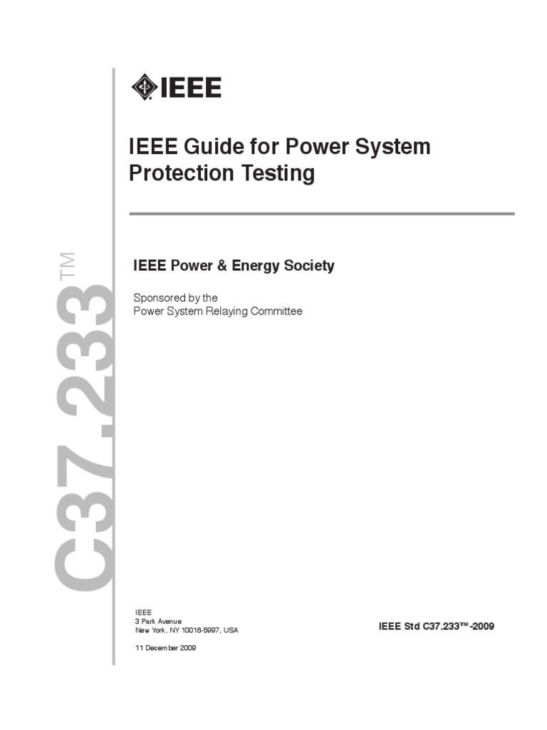 IEEE C37guide For Power System | PDF | Electric Power System | Computer ...