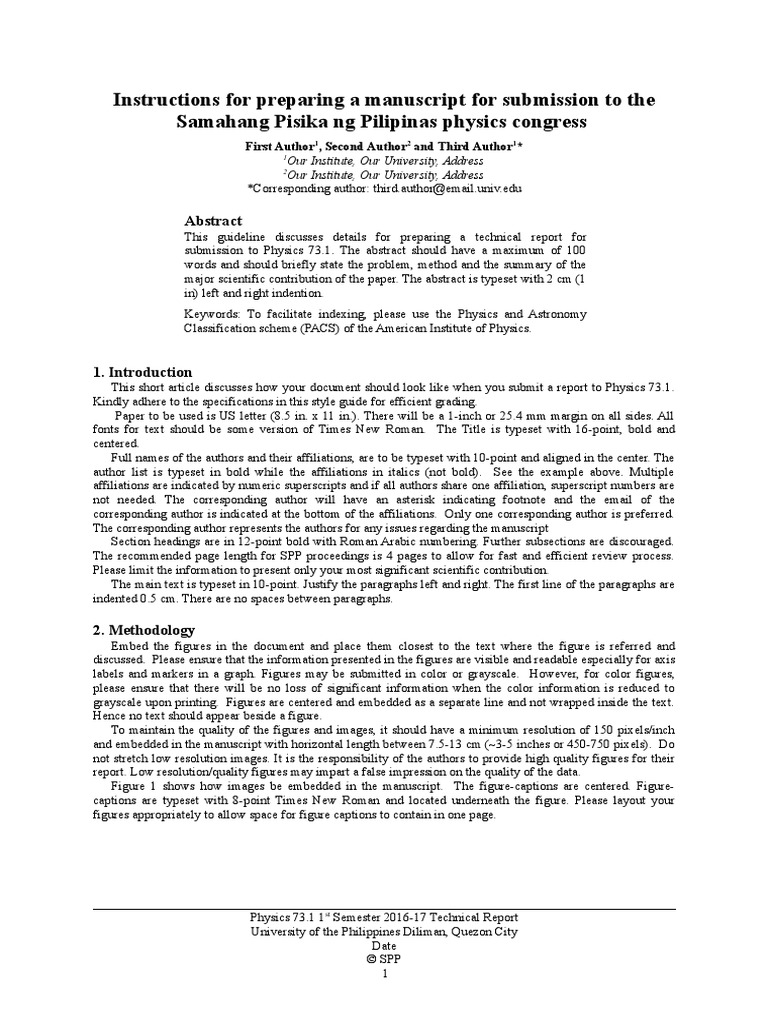 Template For Tech Report | PDF | Image Resolution | Citation