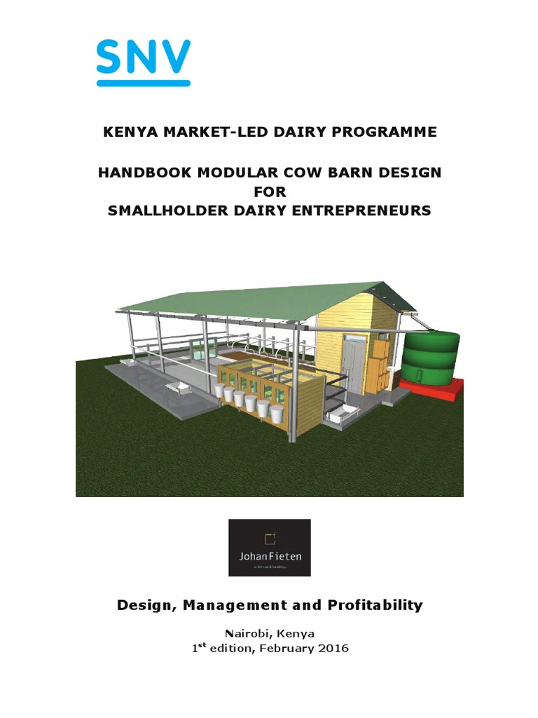 Kmdp - Handbook Modular Cow Barn Design for Smallholder Dairy ...