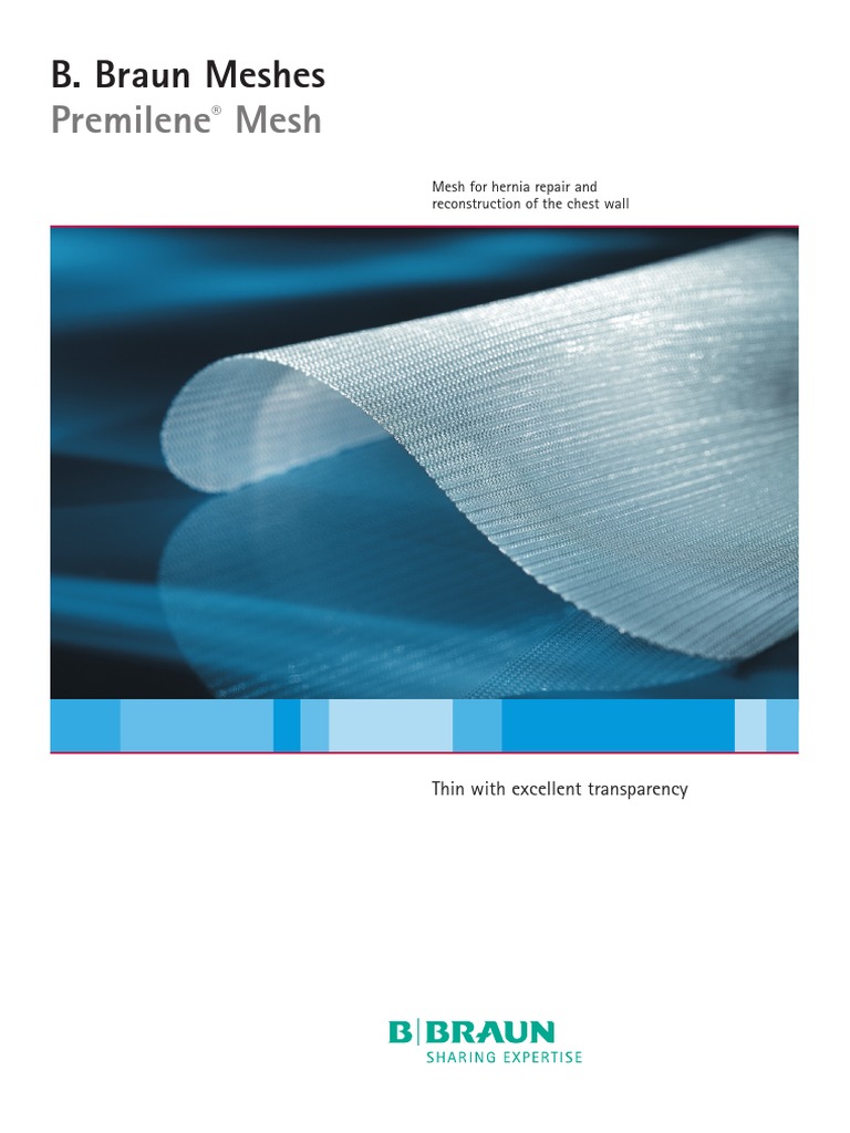 Premilene Mesh: B. Braun Meshes | PDF | Materials | Nature
