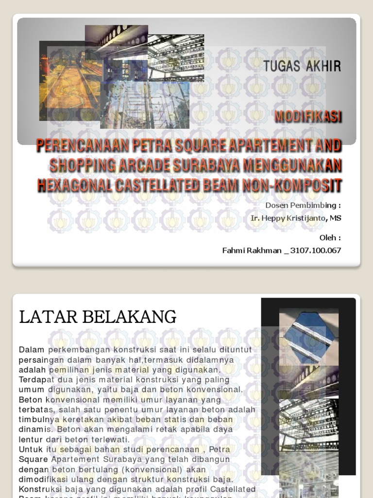 Modifikasi Struktur Baja Castellated Beam | PDF | Teknologi & Rekayasa