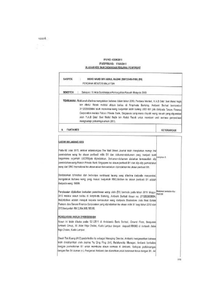 1mdb - SRC Scandal | PDF | Scandals | Southeast Asia