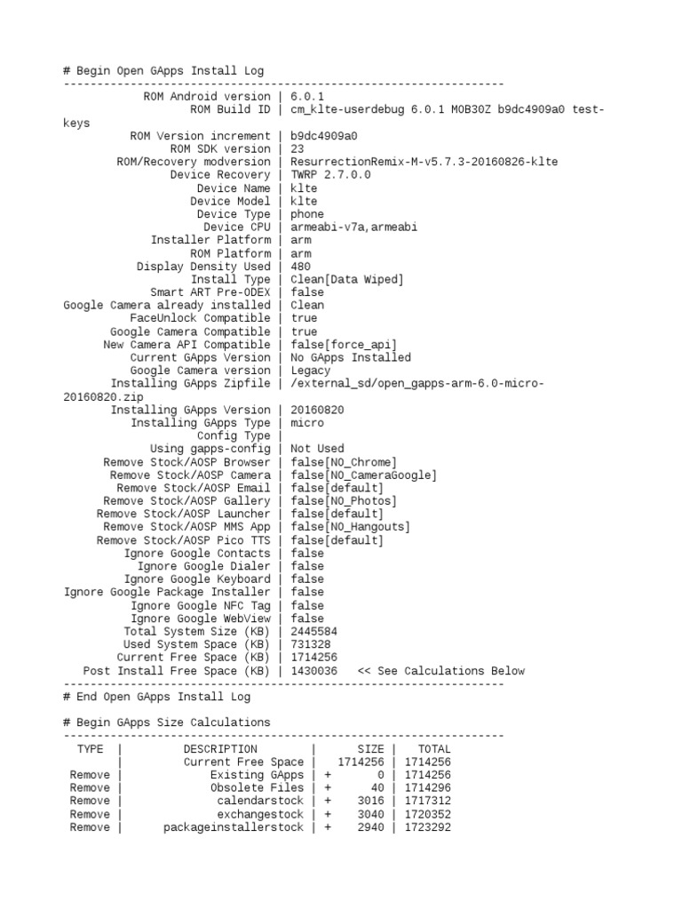 Open Gapps Log | Download Free PDF | Android (Operating System) | Mobile Phones
