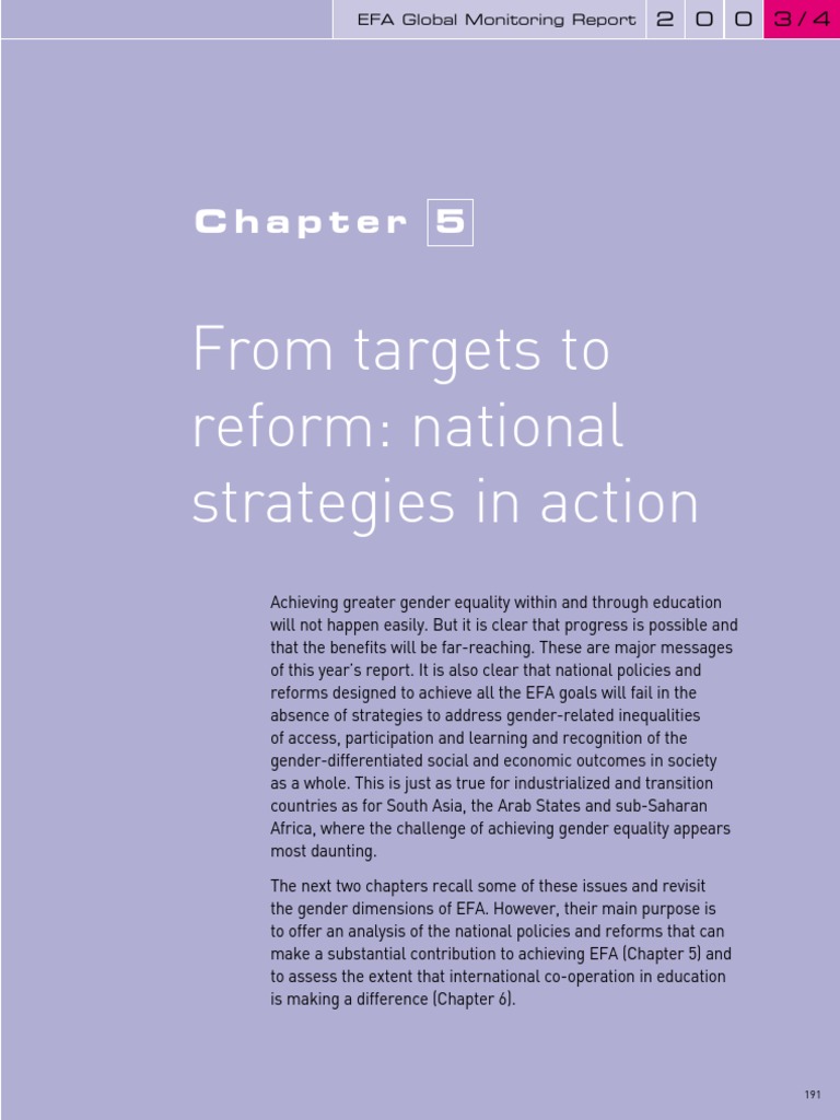 From Targets To Reform: National Strategies in Action | PDF | Economic ...