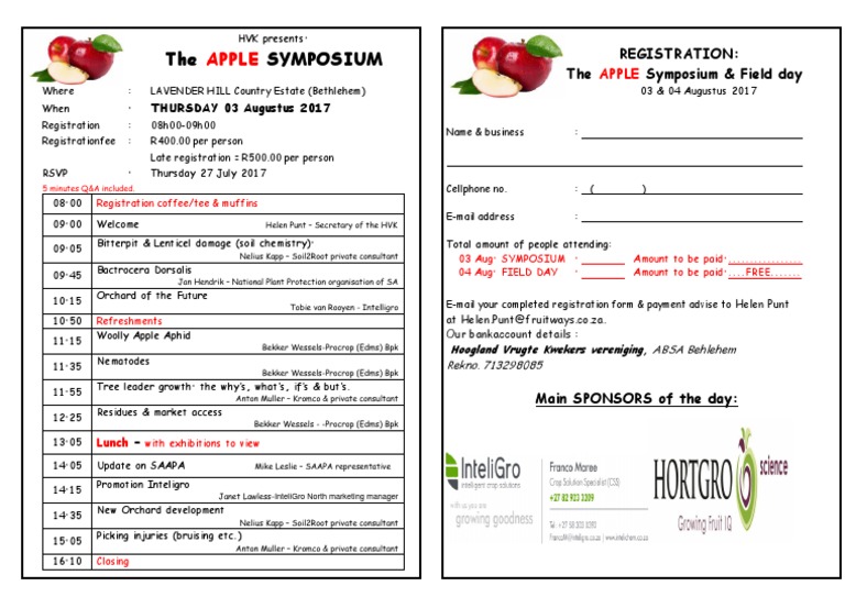 Apple Symposium 2017 | PDF | Trees | Botany