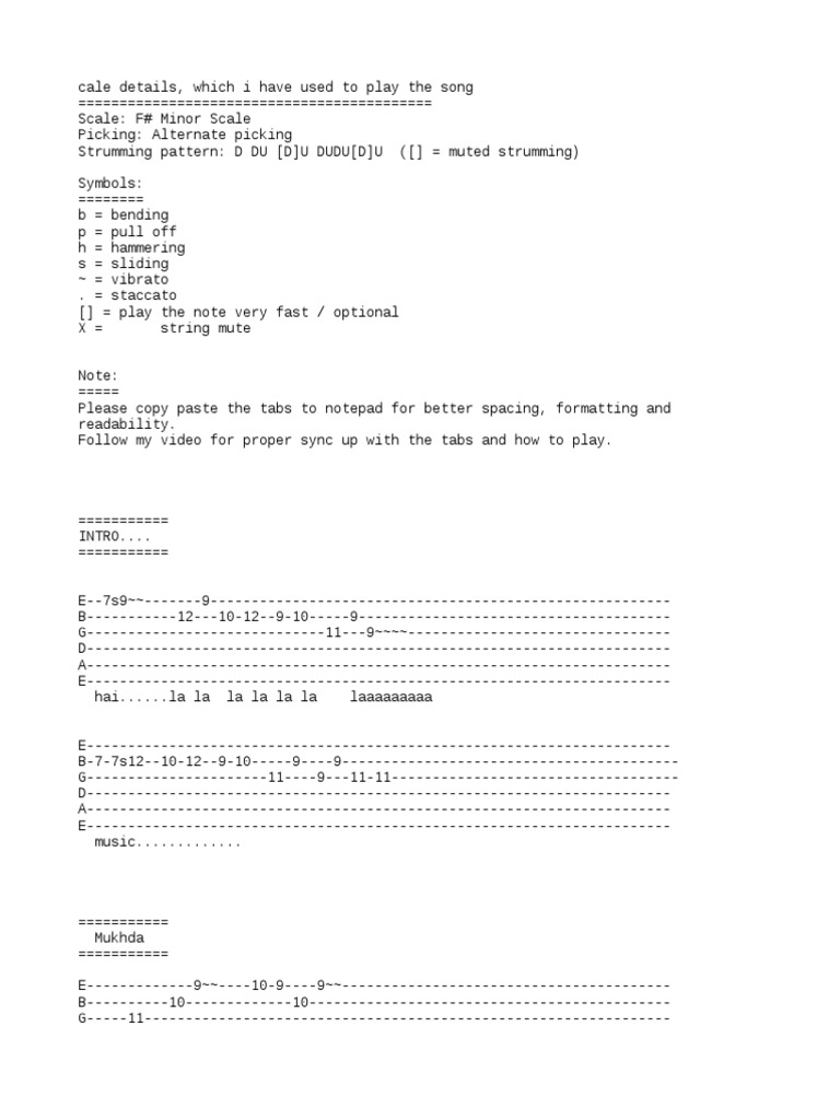 Dilbar Mere | PDF | Guitars | Celtic Musical Instruments