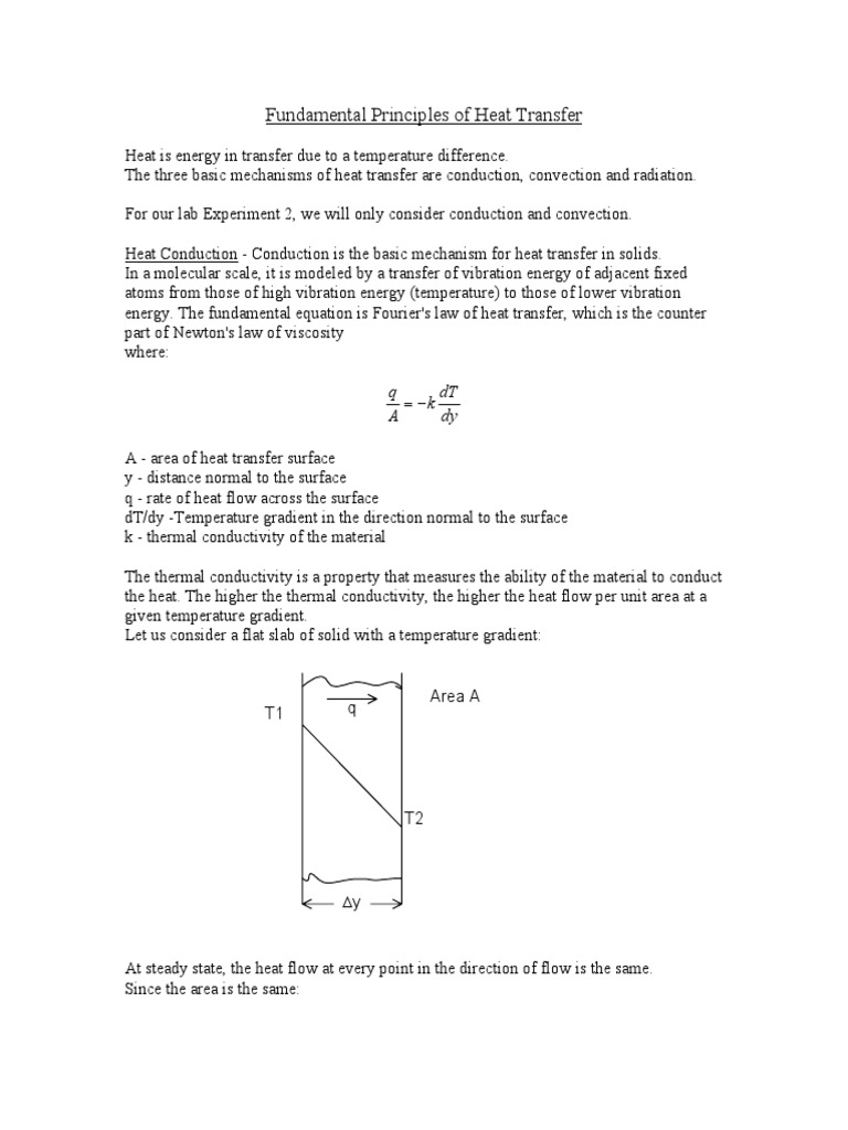 Fundamental Principles of Heat Transfer | PDF | Heat Transfer | Thermal ...