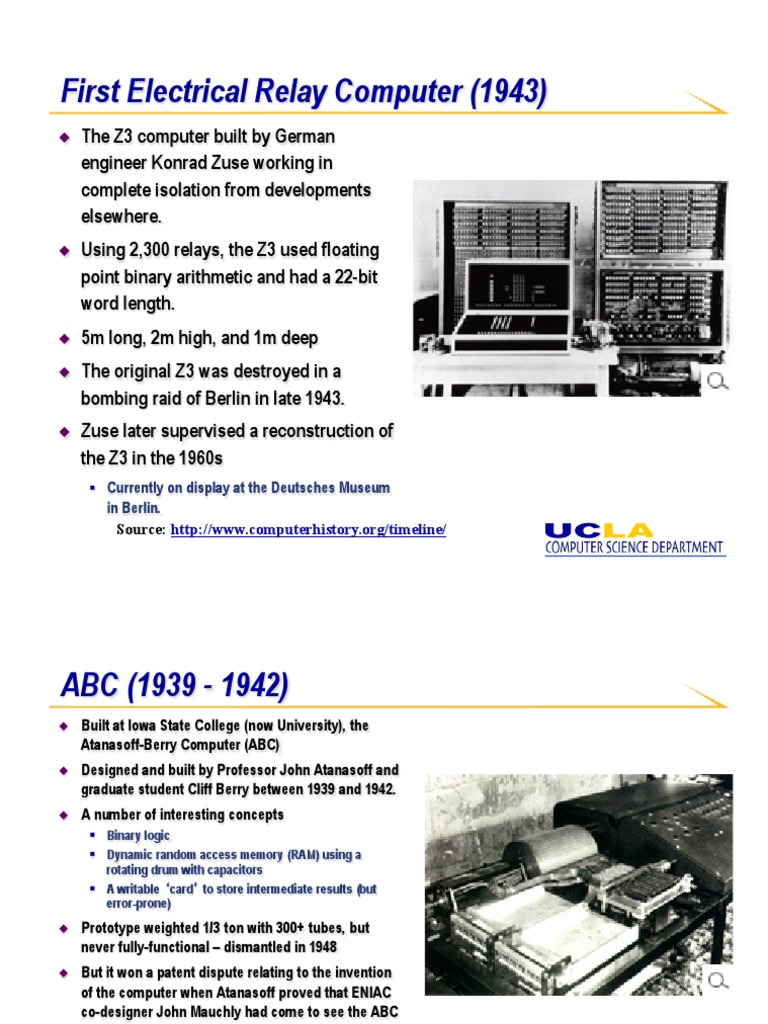 History of Computers Slides | PDF | Computer Engineering | Computer ...