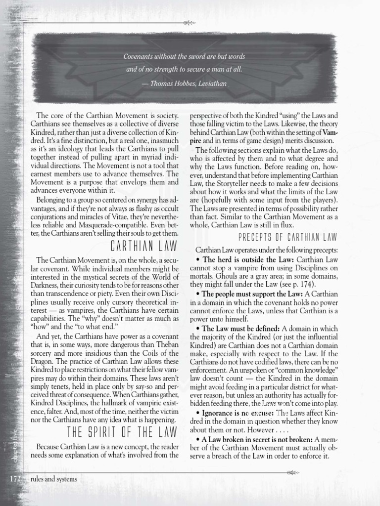 Carthian Law and Merits | PDF | Kinship | Vampires