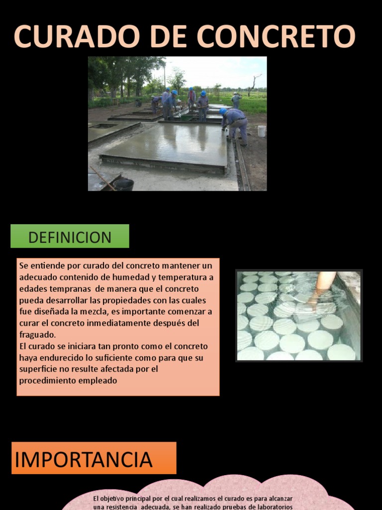 Importancia y Técnicas de Curado de Concreto | PDF | Cemento | Agua