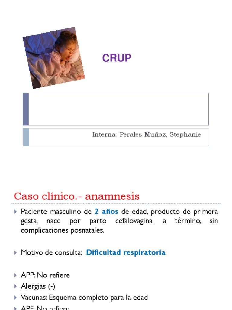 Manejo del Crup en Niños | PDF | Tos | Enfermedades respiratorias