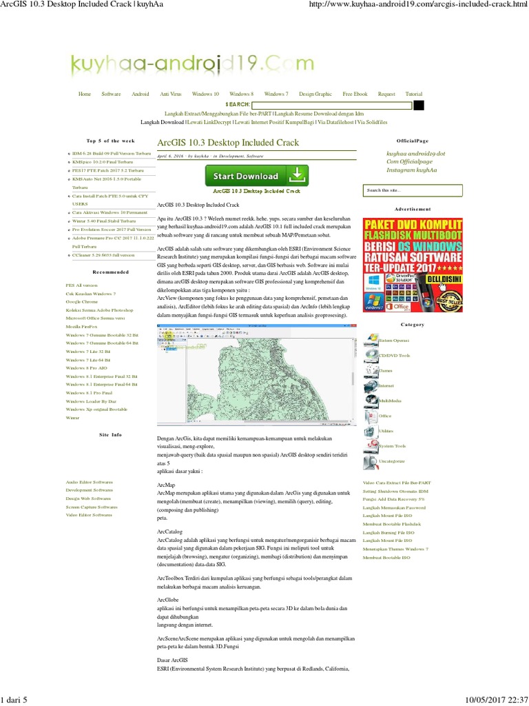 Langkah Instal Arcgis | PDF