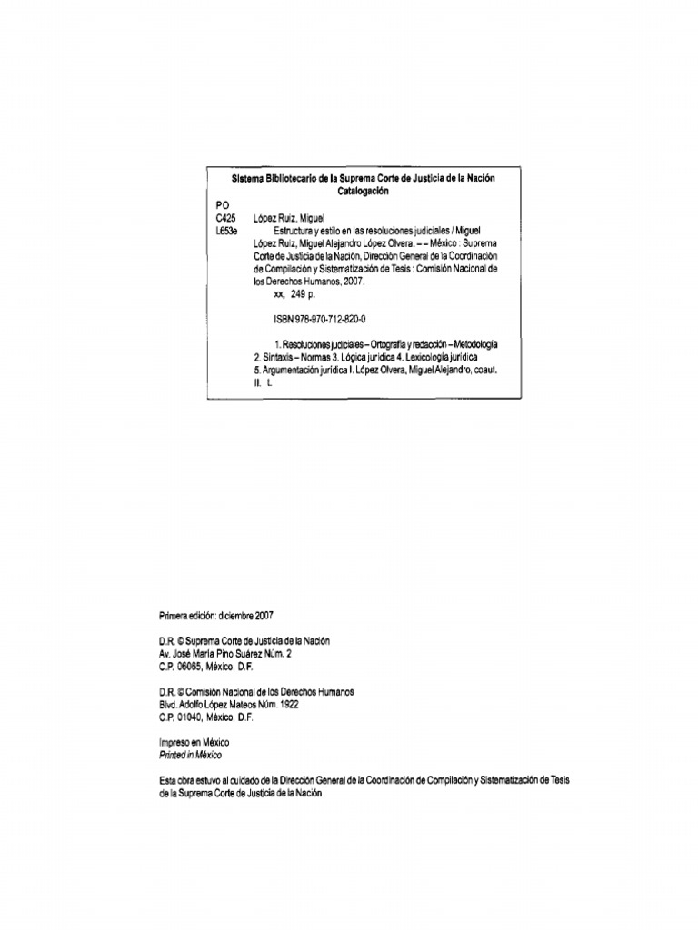 Estructura y Estilo en Las Resoluciones Judiciales | PDF | Derecho ... Estructura y Estilo en Las Resoluciones Judiciales | PDF | Derecho ...