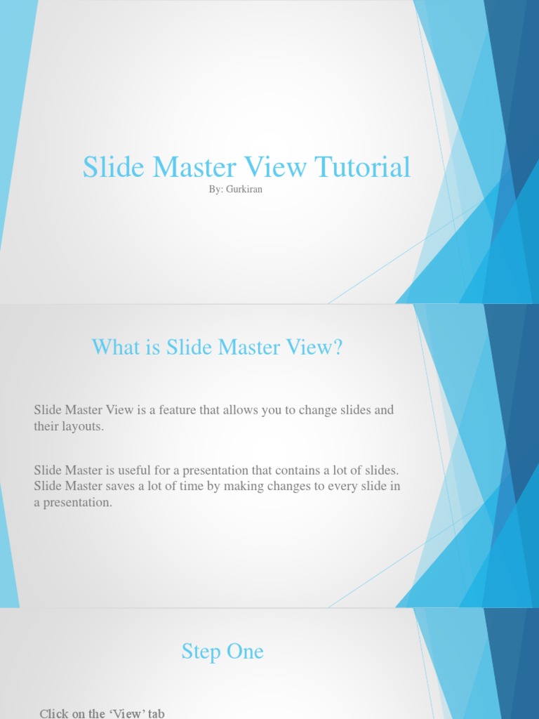 Tutorial Presentation | PDF