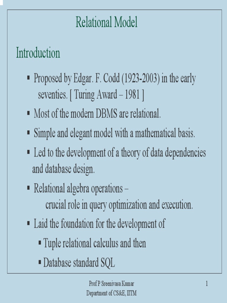 m3 Relational Model Part1 | PDF | Relational Model | Software Design m3 Relational Model Part1 | PDF | Relational Model | Software Design
