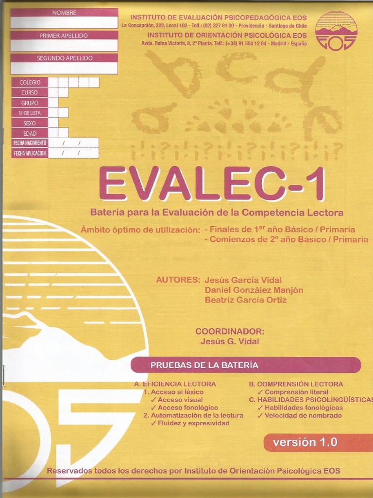 Evalec 1 Prueba | PDF