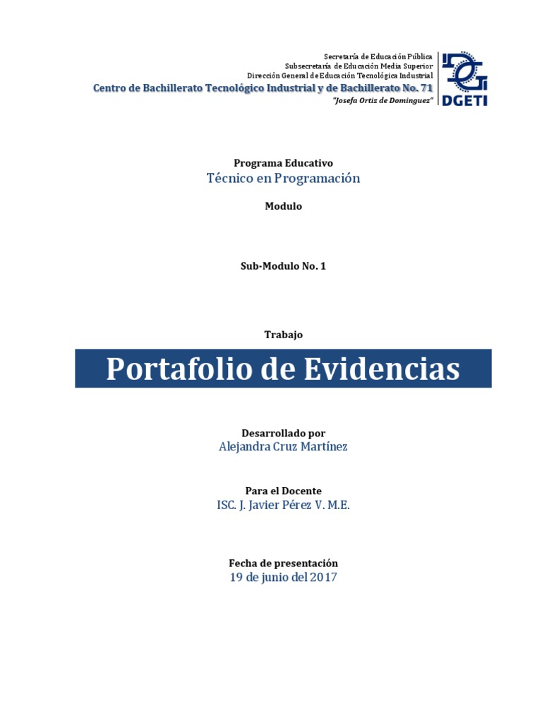 Portada DGETI 2017 | PDF