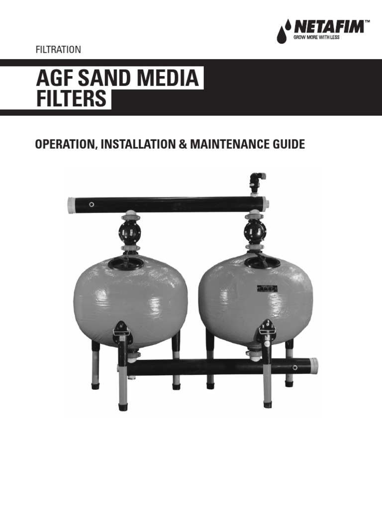A048 AGF Manual | PDF | Valve | Filtration