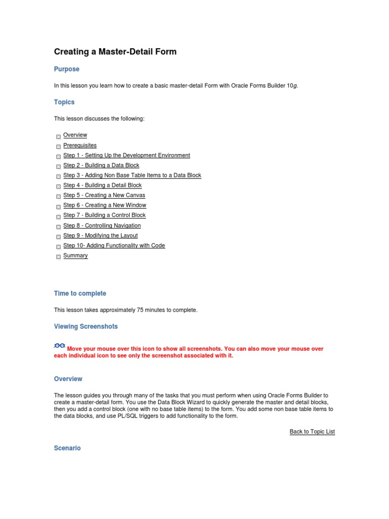 Forms Maestro Detalle | PDF | Oracle Database | Pl/Sql