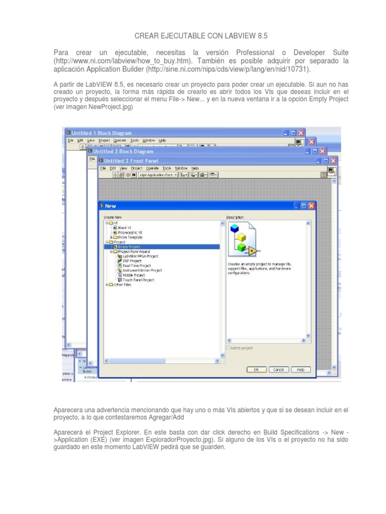 Ejecutable Con LabView 8 - 5 | PDF | Informática | Software