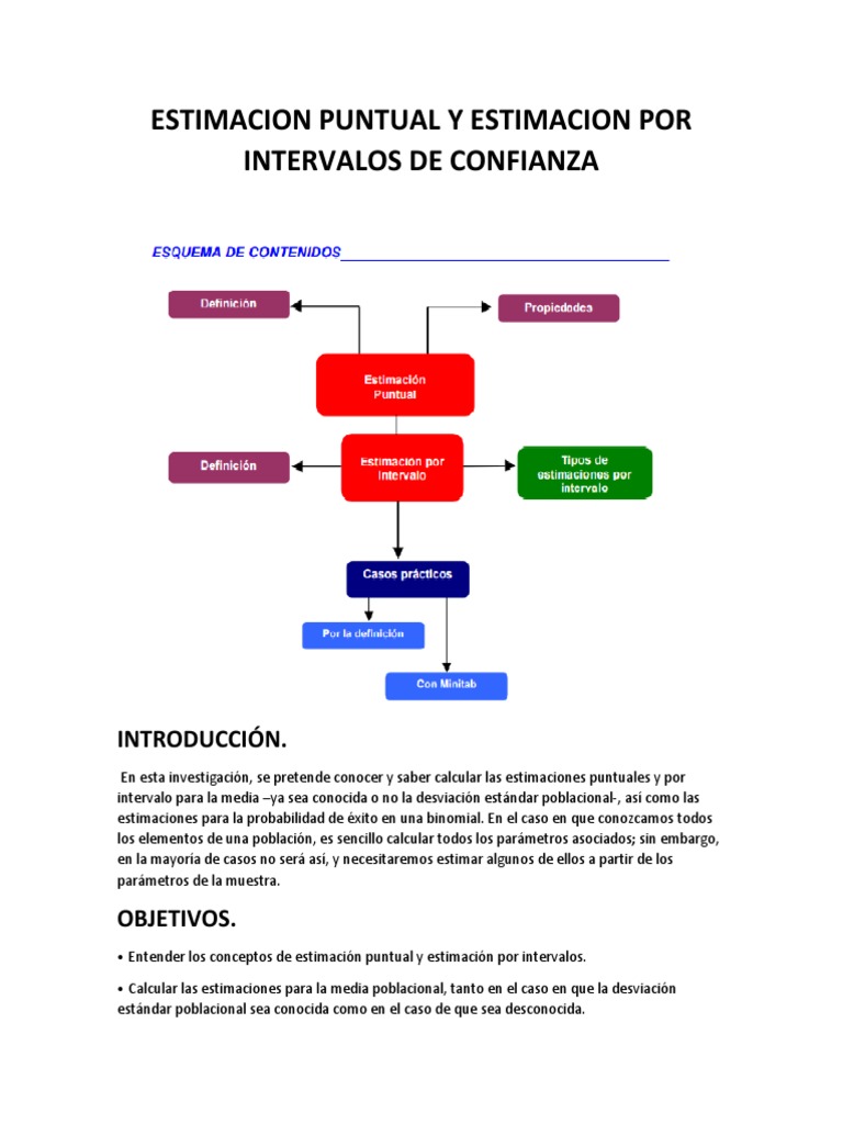 Estimacion Puntual y Estimacion Por Intervalos de Confianza | Descargar gratis PDF | Estimador ...