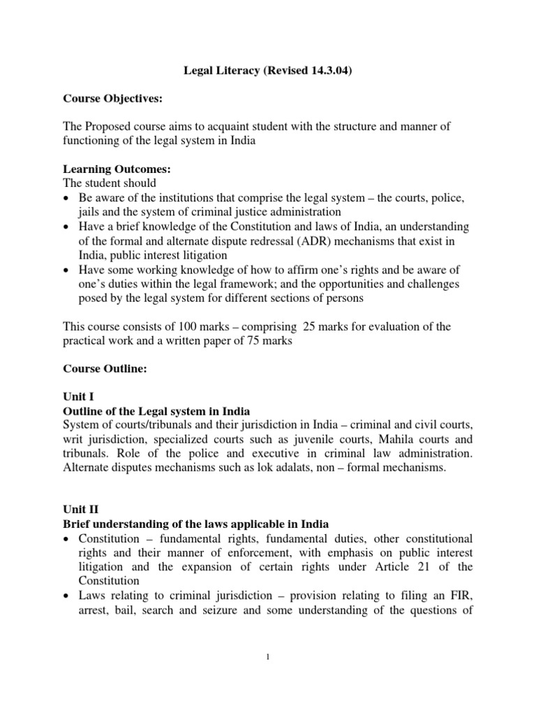 Legal Literacy | PDF | Marriage | Divorce