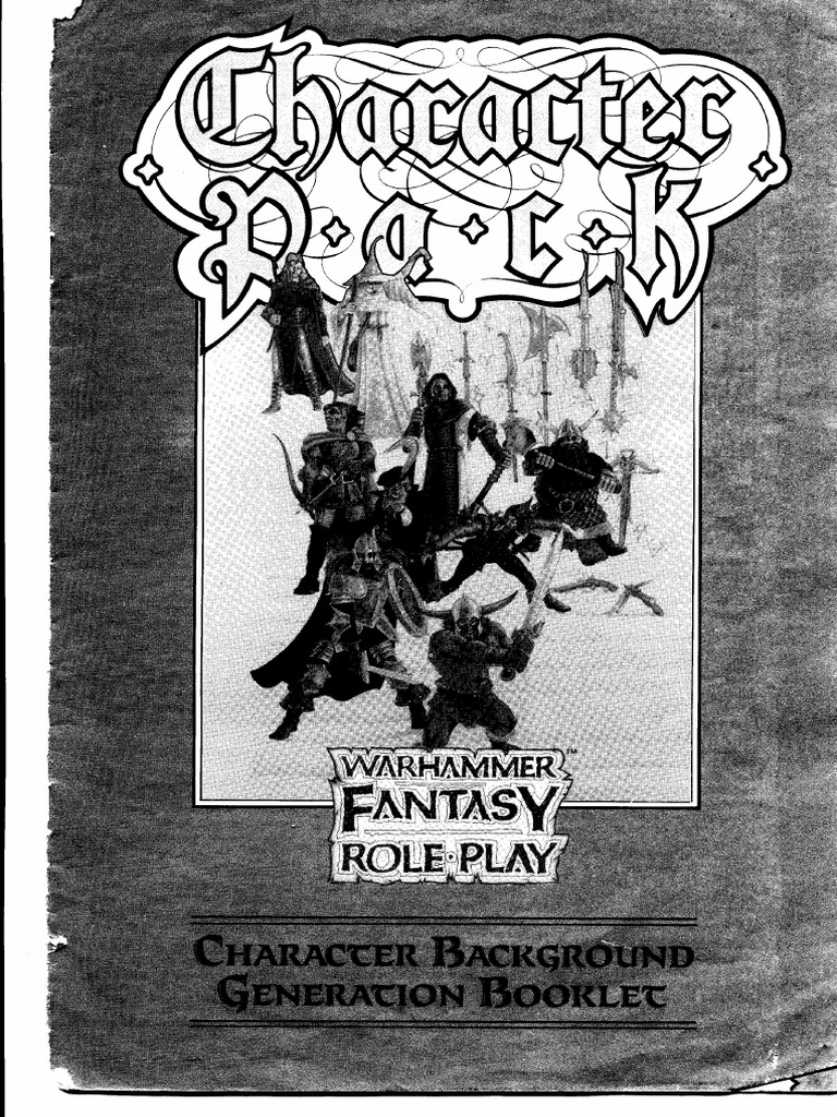 1.WFRP 1E - Supplement - Character Pack PDF | PDF