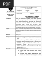7.6.1.1 Sop Penggunaan Usg | PDF