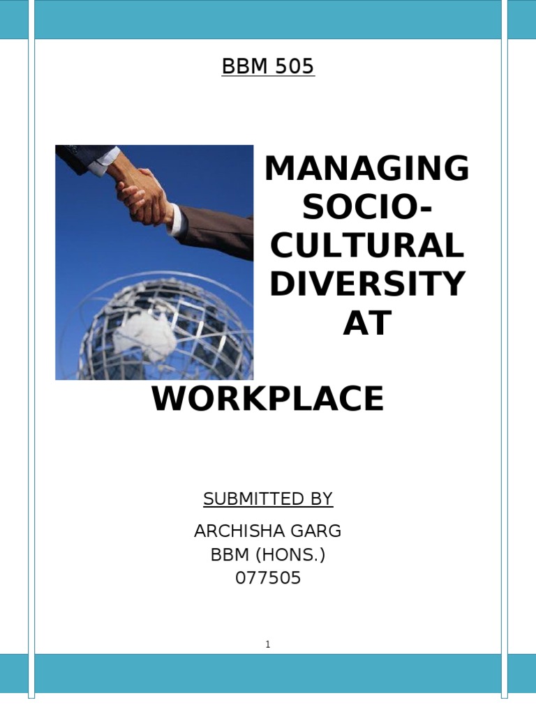 Managing Cultural Diversity at Workplace | PDF | Multiculturalism | Ibm