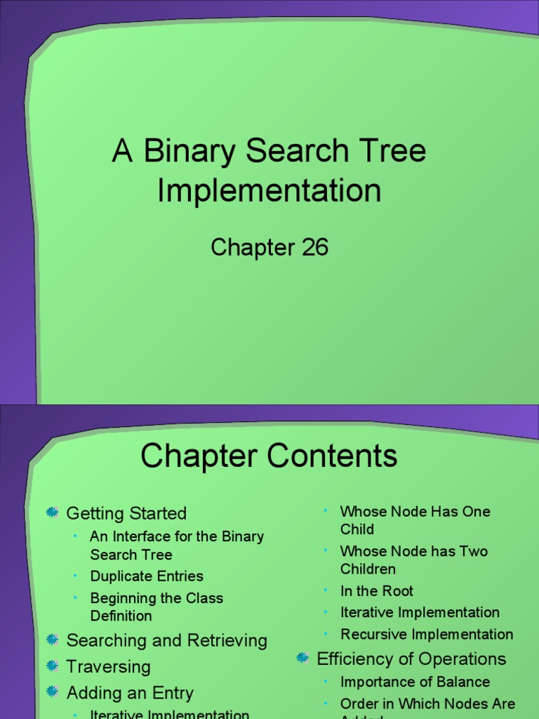 A Binary Search Tree Implementation | PDF | Computer Data | Language ...