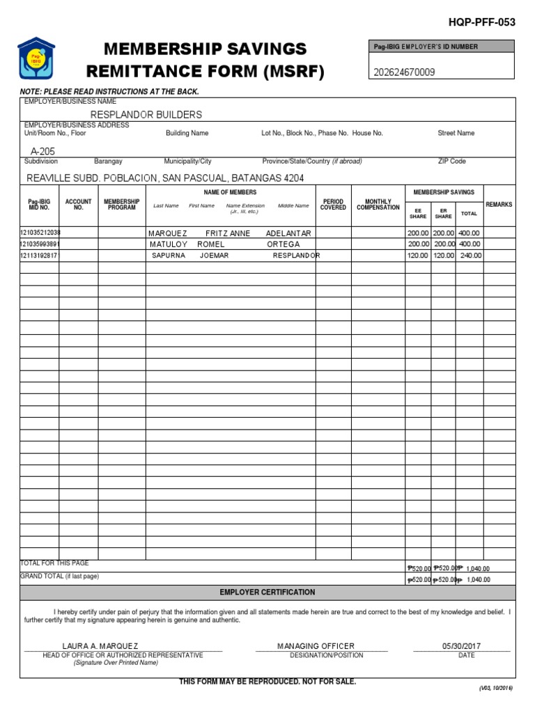 Employer Remittance Form Instructions | PDF | Employment | Salary