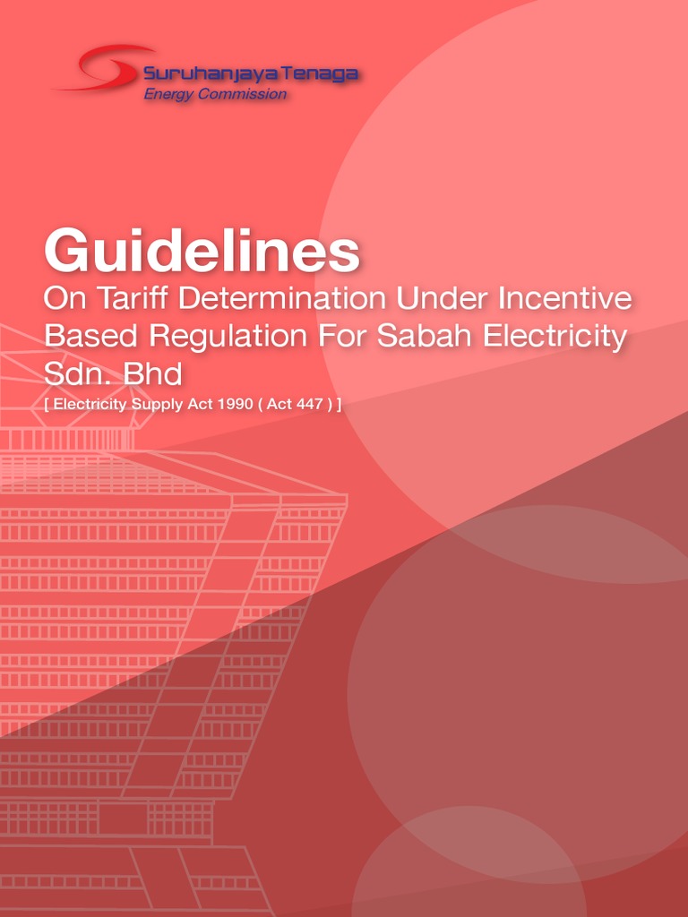 Registered Guidelines On Tariff Determination Under IBR For SESB | PDF ...