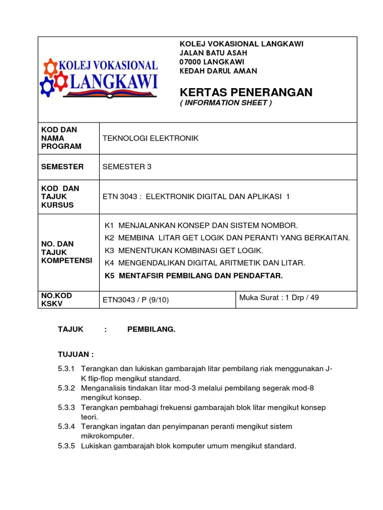 k5 KP Interpret Counter and Register (3-4) | PDF