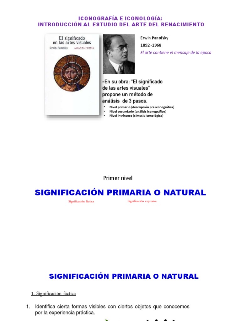 Iconografia e Iconología - Erwin Panofsky | PDF | Conocimiento | Artes ...