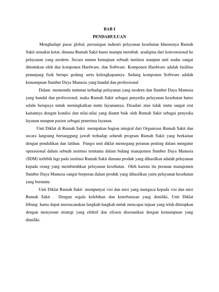 Contoh Program Kerja Diklat | PDF