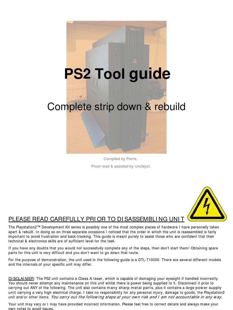 PS2 Tool Guide | Printed Circuit Board | Screw