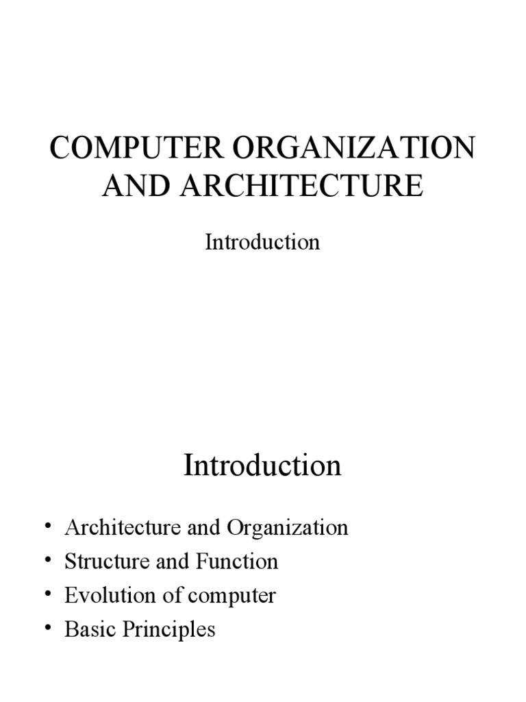 Chap1 Intro | PDF | Central Processing Unit | Computer Data Storage