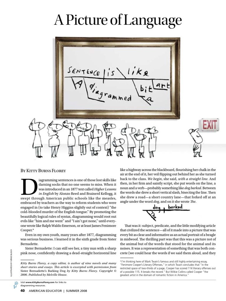 Diagramming Sentences - A Picture of Language | PDF | Object (Grammar ...