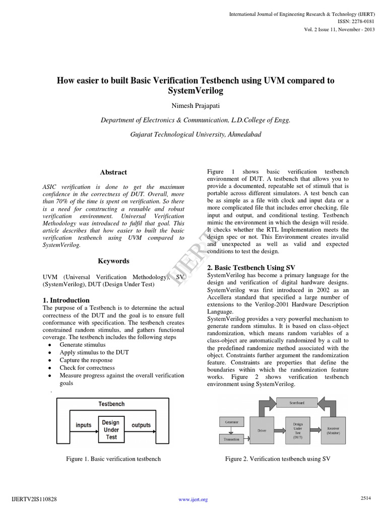 How Easier To Built Basic Verification Testbench Using UVM Compared To ...