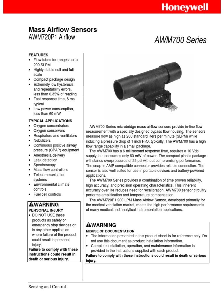 Awm 700 | PDF | Electrical Connector | Sensor