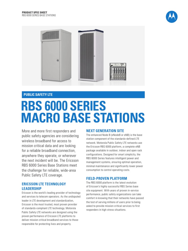 RBS 6000 Series Product | PDF | Ericsson | Lte (Telecommunication)