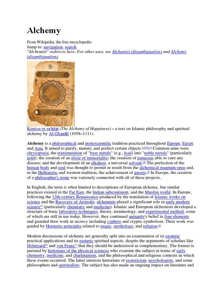 Alchemy | PDF | Alchemy | Hermes Trismegistus