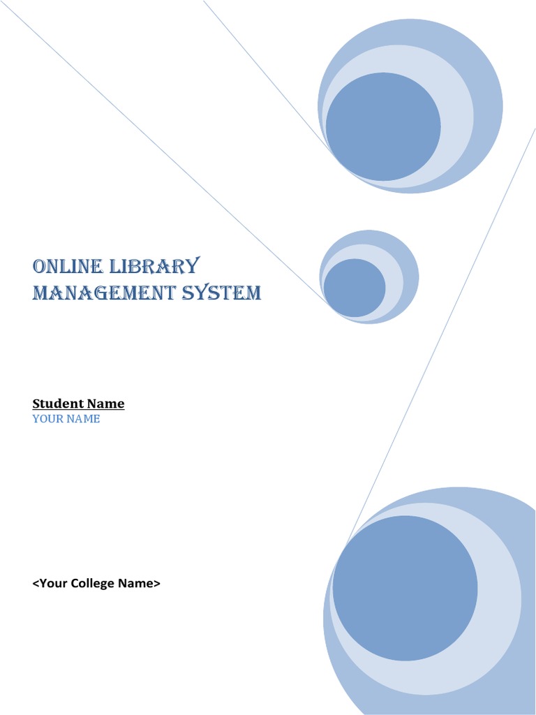 Online Library Management System Sample Documentation | PDF | Dynamic ...